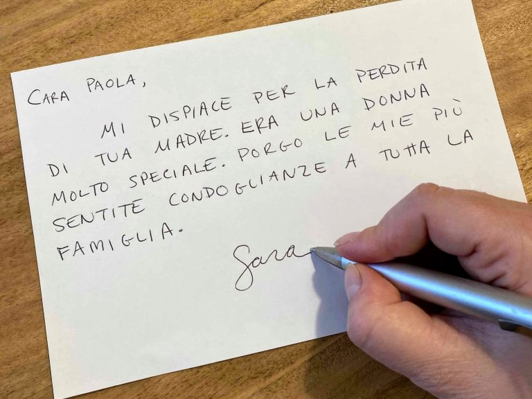 CONDOLENCES in Italian - Getting To Know Italy