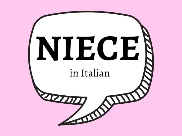 How to Say NIECE in Italian - Getting To Know Italy